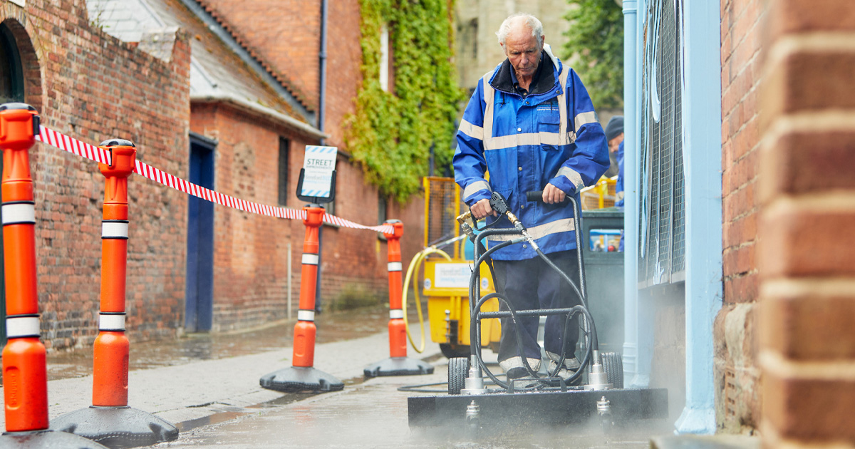 Pavement Deep-Cleaning to Bring Extra Sparkle to Hereford’s Streets.